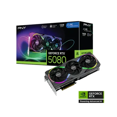 PNY RTX 5080 16GB GDDR7 ARGB EPIC-X RGB OC Triple Fan GPU Price in BD